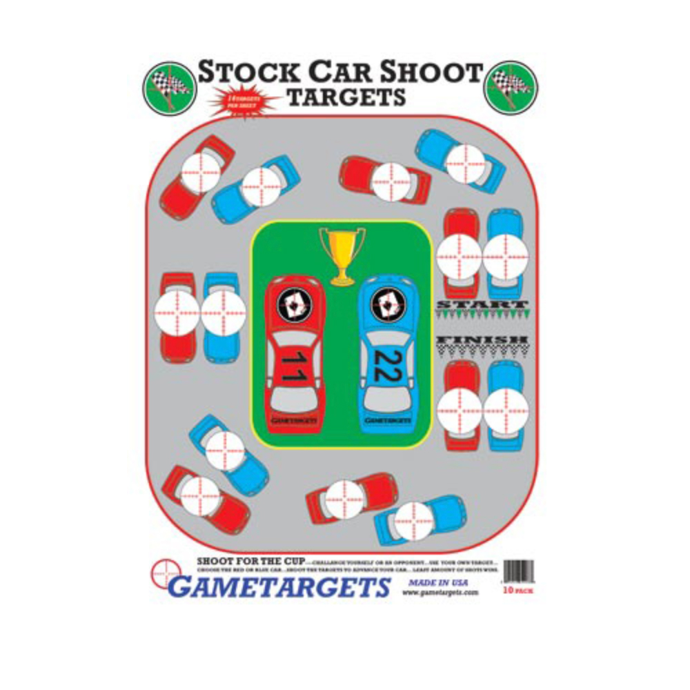 **Stock Car Shooting Target 10 Pack - Oversize - GameTarget ...