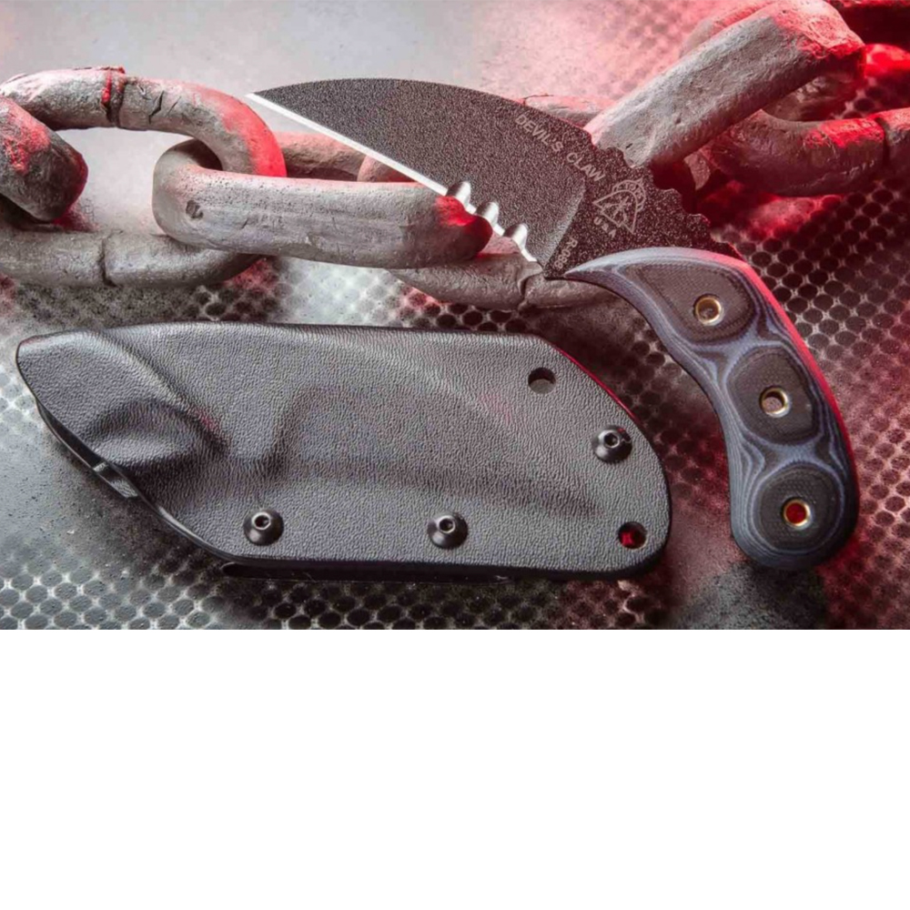 Devil's Claw - Personal Defense Fixed Blade Knife - TOPS Knives ...