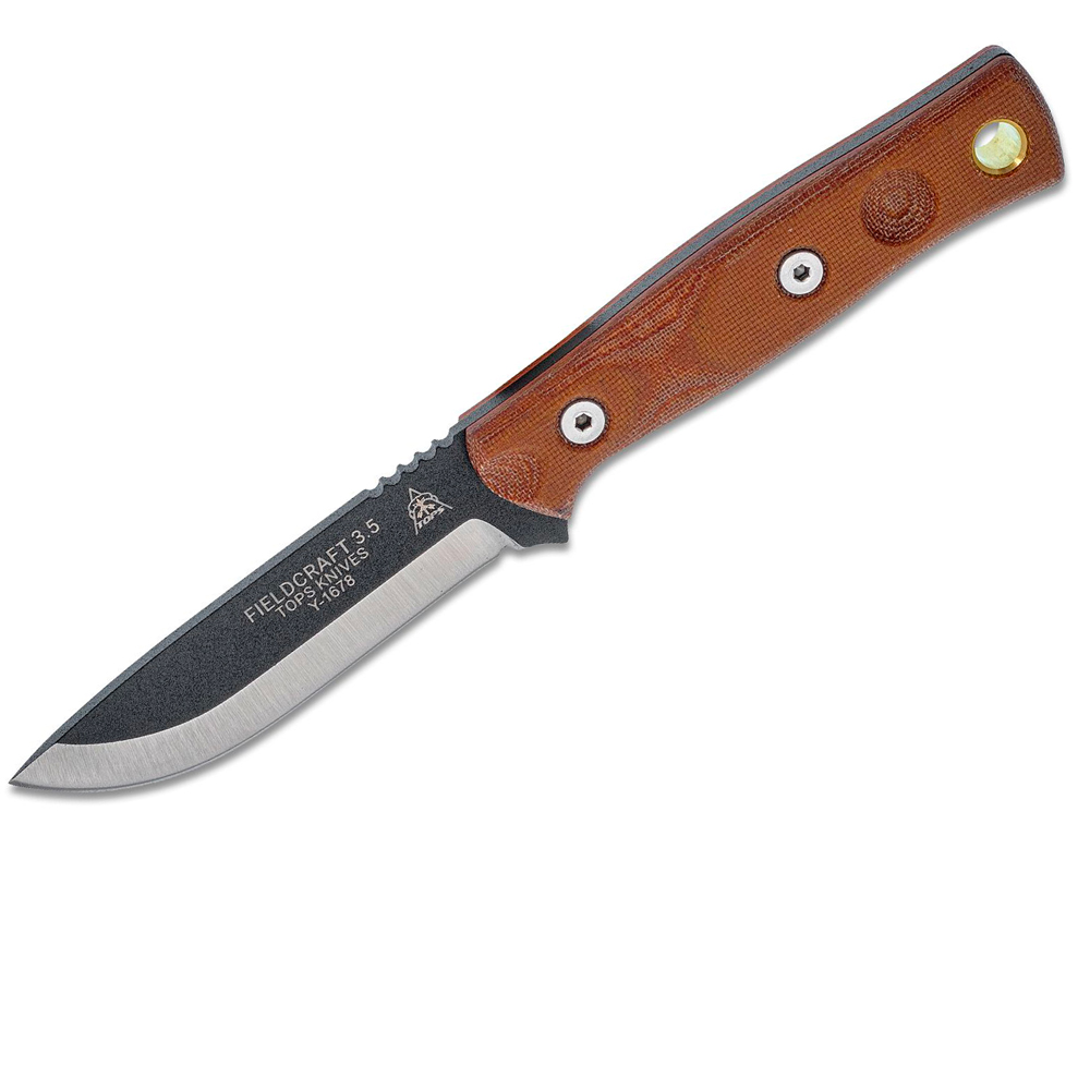 Fieldcraft 3.5 Bushcrafter Hunting & Camp Knife - Fixed Blade - TOPS ...
