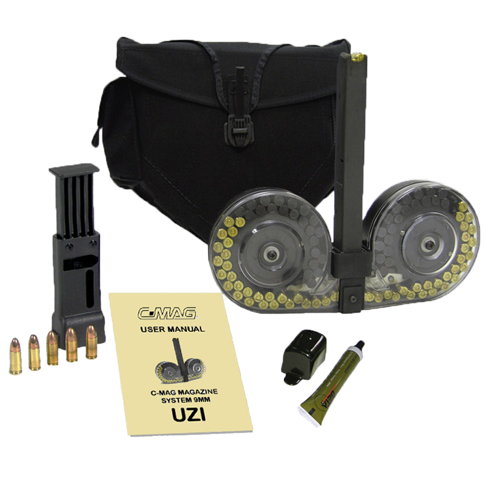 Beta 100 Round C-MAG System Uzi - Clear with Black Pouch available at ...