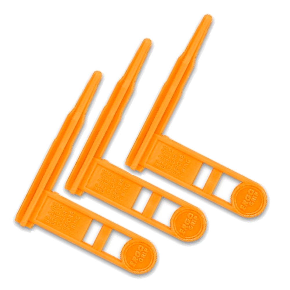 **Rifle Safety Chamber Flag - 3 Pack - Orange - ERGO Grips ...