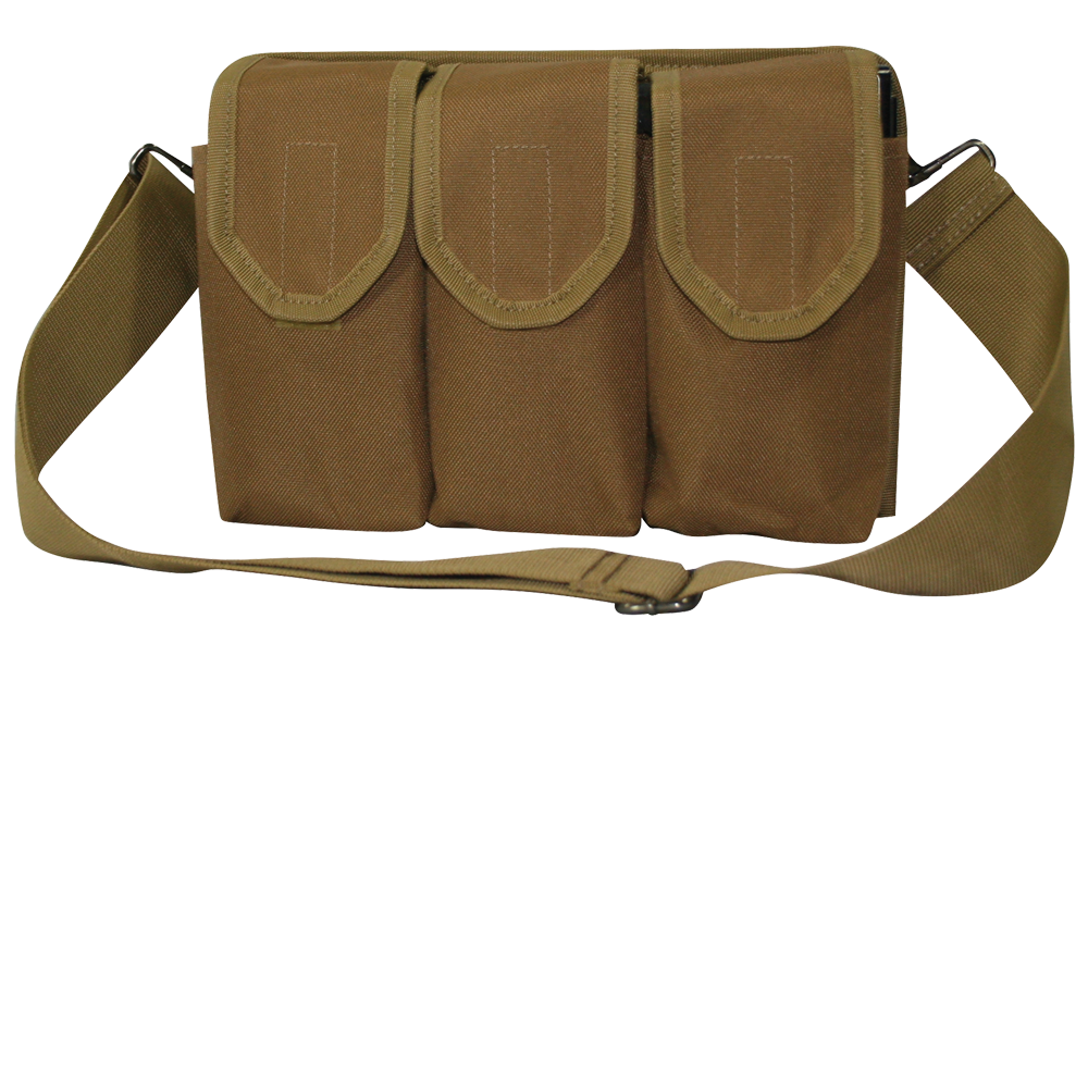 **Shoulder Magazine Pouch with Belt Loop - 20-30rd Coyote Brown ...