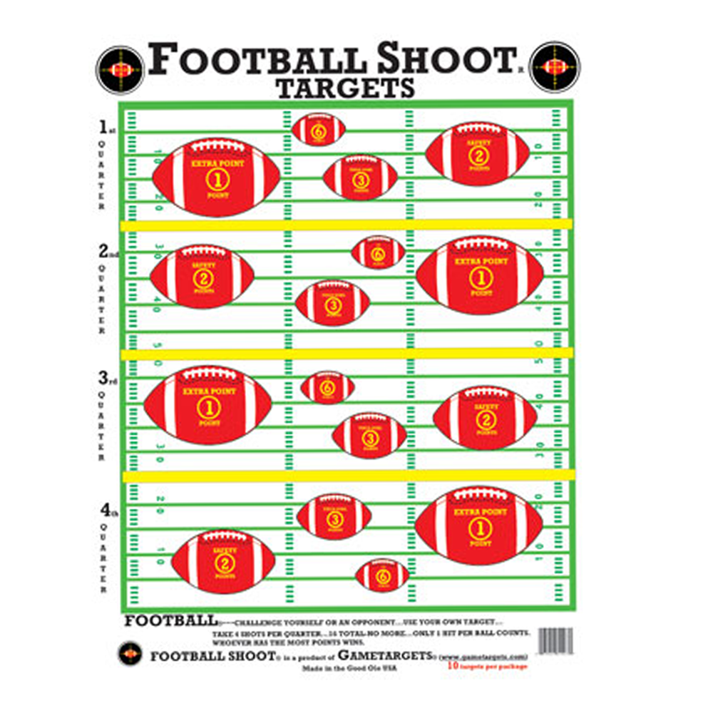 **Football Game Target 10 Pack - Oversize - GameTarget ...