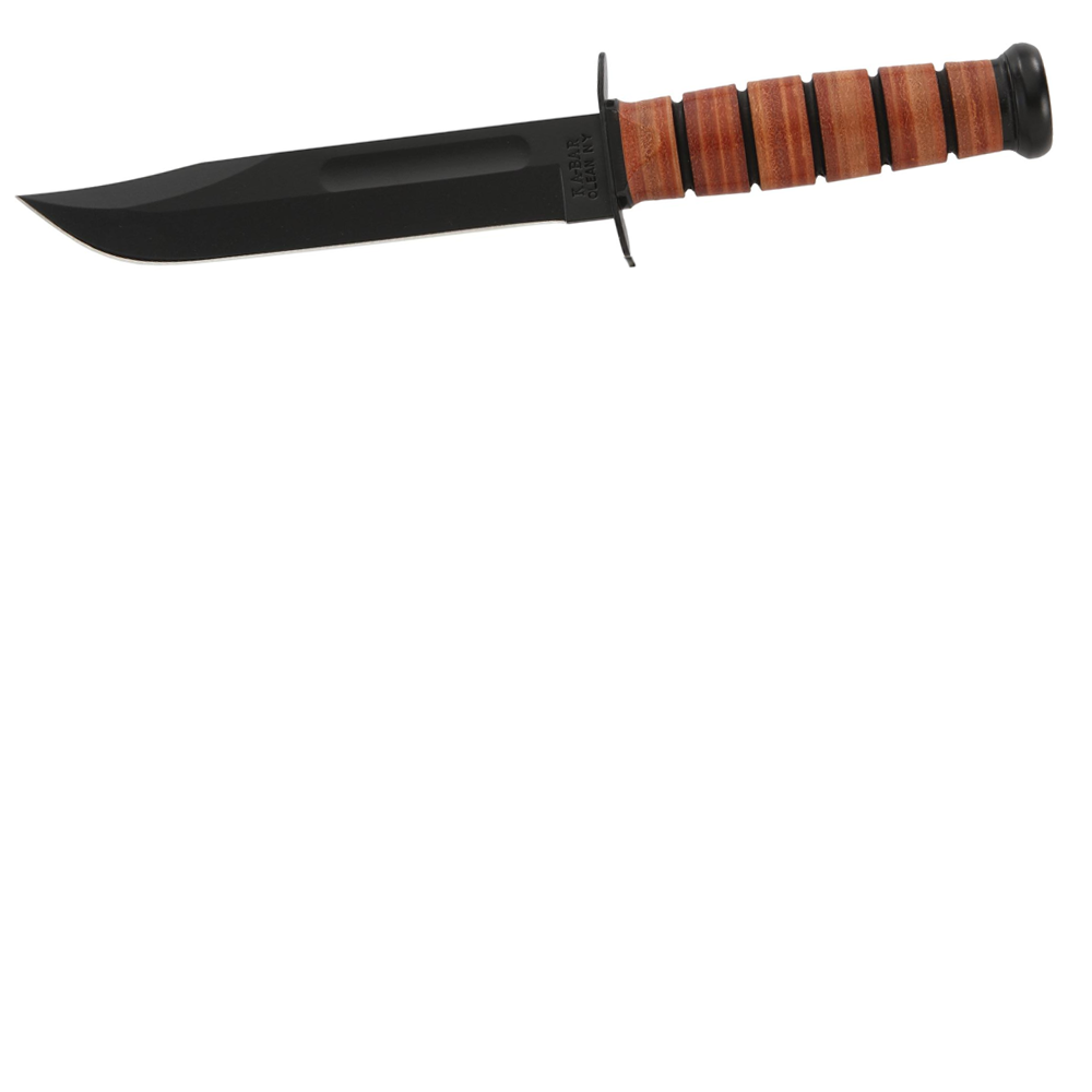 Ka-Bar U.S. Army Straight Edge Utility Knife - Black - Fixed Blade ...