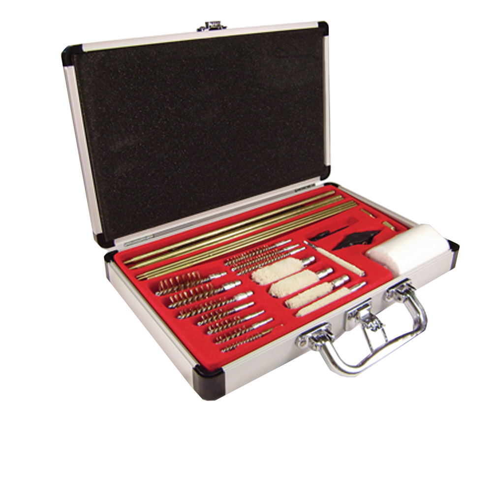27 Piece Deluxe Gun Cleaning Kit - Aluminum Case - PS Products ...