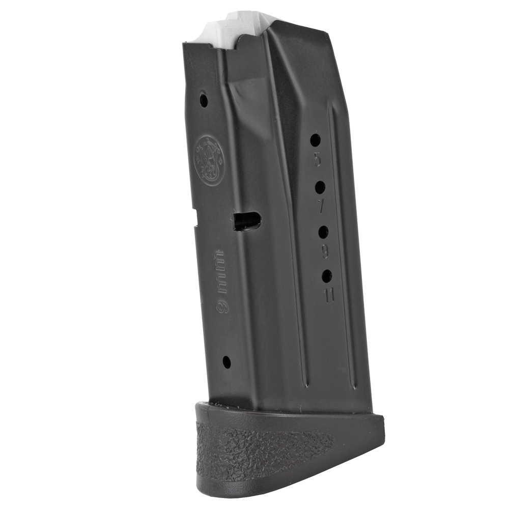S&W M&P Compact 9mm 12 Round Factory Magazine - Finger Rest - Blued ...
