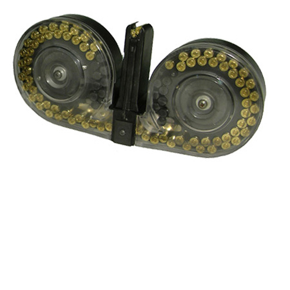 AR-15 Colt 9mm Beta C-Mag 100 Round Magazine Drum System - Clear Cover