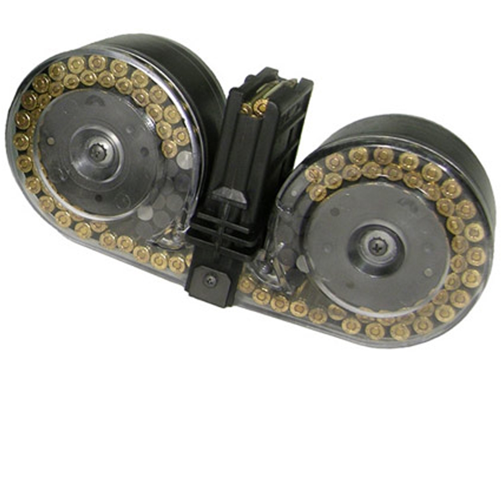 HK G36 C-MAG Beta 100 Round Magazine Drum System - Clear Cover