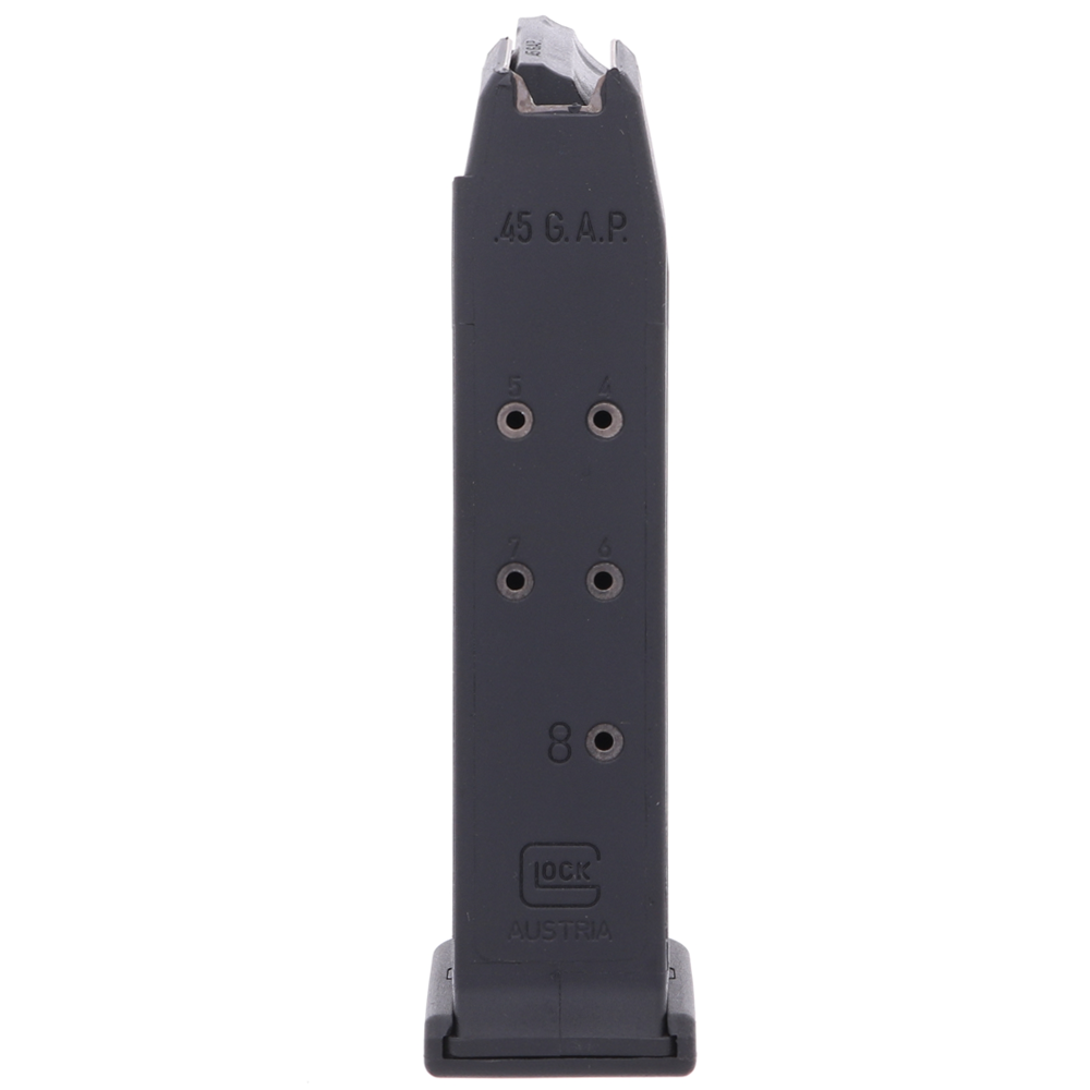 Glock 38 .45 GAP 8 Round Factory Magazine - Black available at Galati ...
