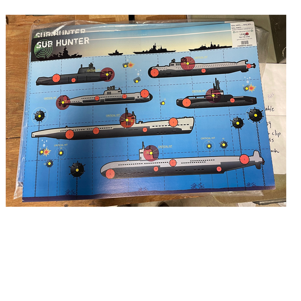 Submarine Gun Shooting Targets Oversize - Pack of 13 available at ...