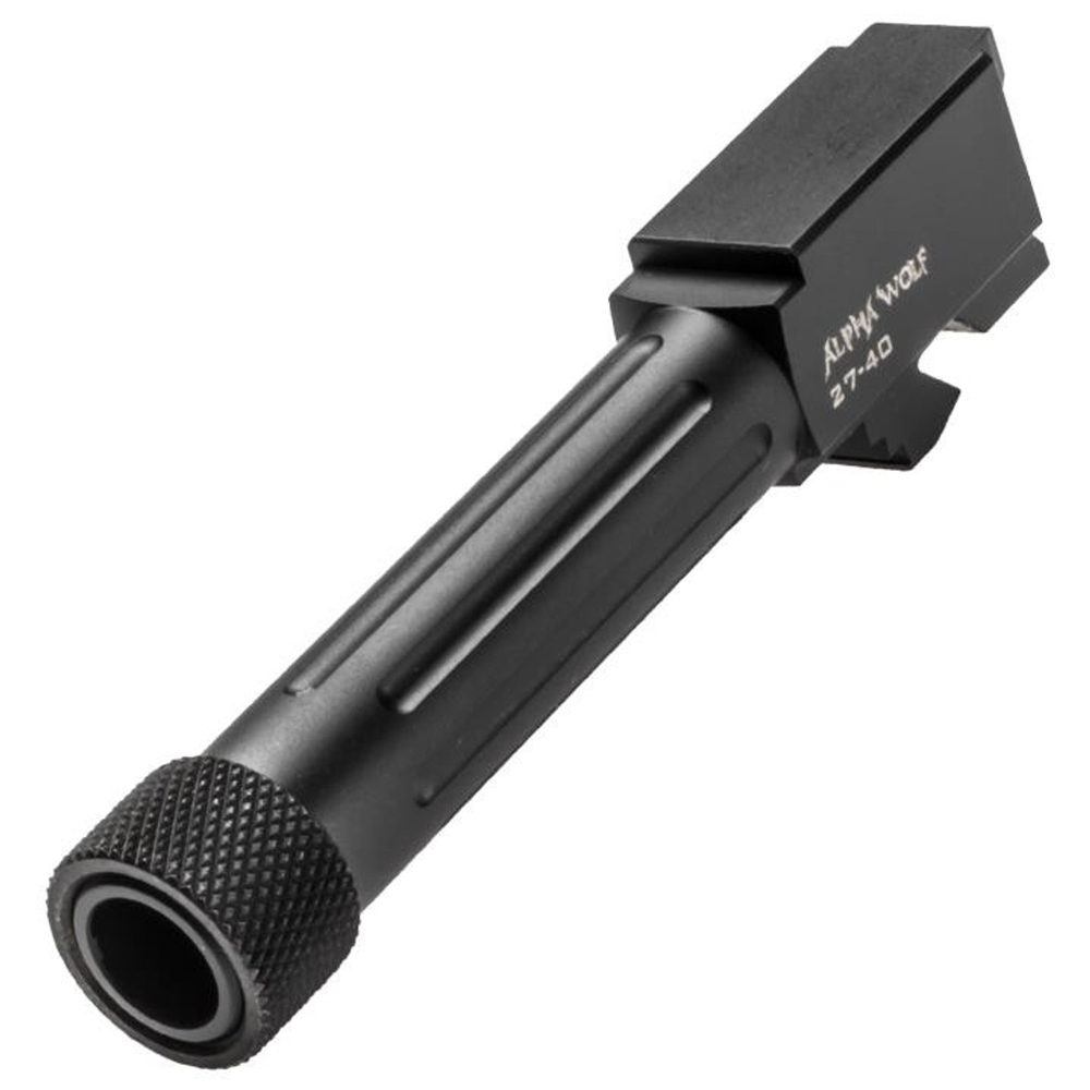 AlphaWolf Barrel for Glock 27 33 .40 Threaded Black - Lone Wolf