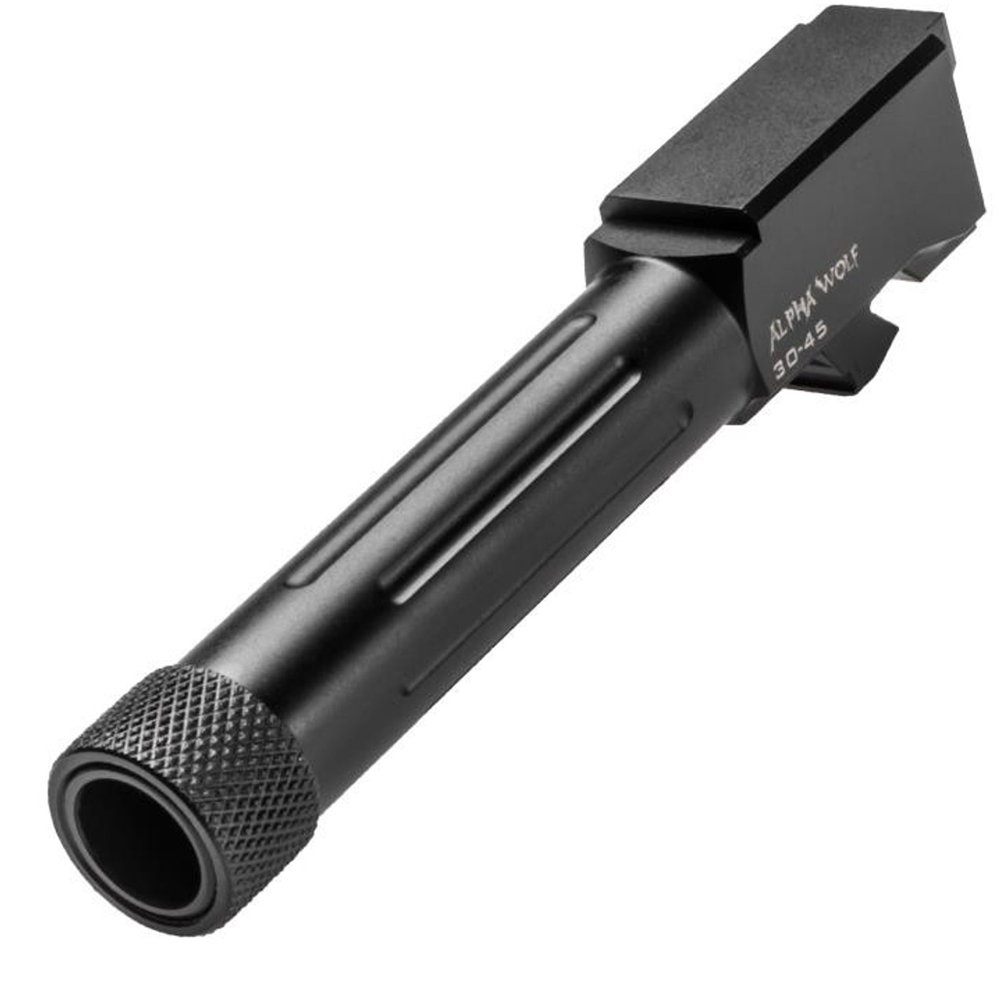 AlphaWolf Barrel for Glock 30 .45 ACP Threaded Black - Lone Wolf