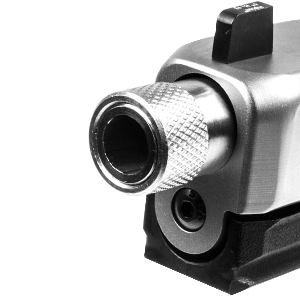 Barrel Thread Protector .578 x 28 .45 - Silver Stainless - Lone Wolf