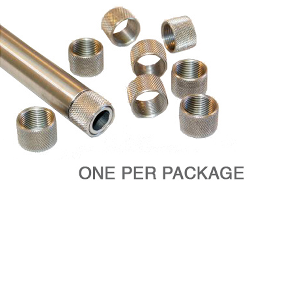 Barrel Thread Protector 9/16x24 10mm .40 - Silver Stainless - Lone Wolf