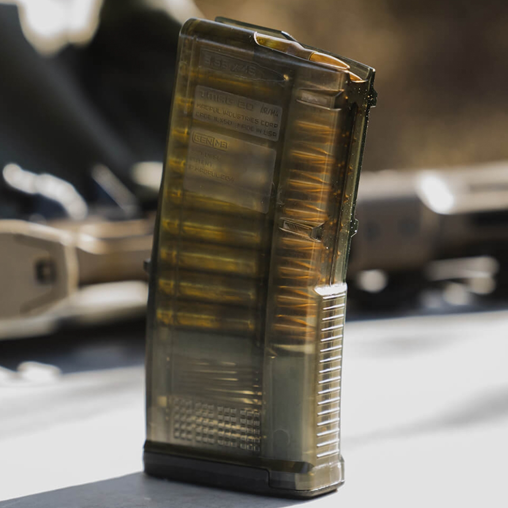 T-Mag 20rd Magazine for AR-15 M16 M4 - OD Clear - Magpul available at ...
