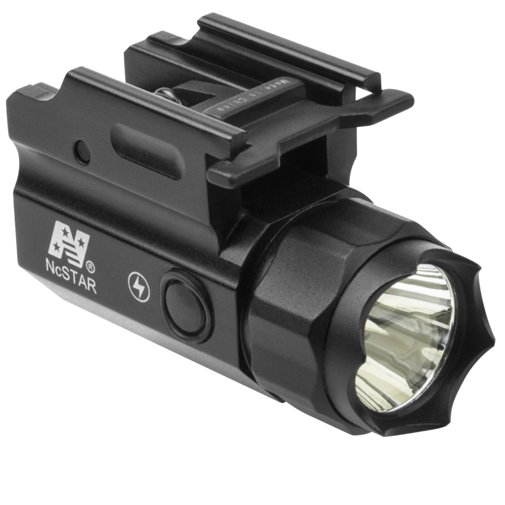 Compact Pistol Rifle Strobe FlashLight QR 150 Lumen LED - NcStar Vism ...