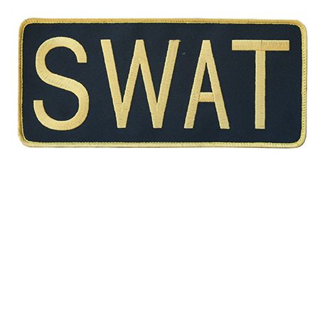 SWAT Law Enforcement Patch - Removable Velcro Backing - Large 4x9 ...