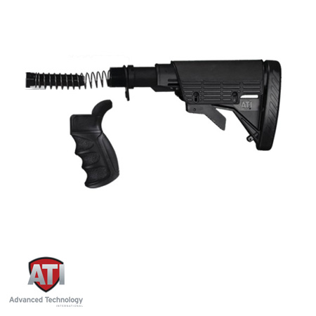 **AR-15 Strikeforce Stock System with Commercial Buffer Tube Black-ATI ...