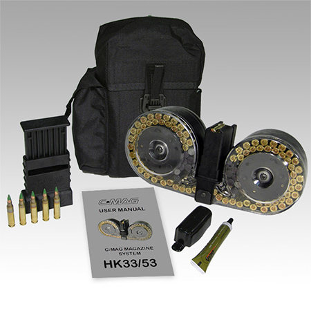 Beta 100 Round C-MAG System HK 33 53 - Clear with Black Pouch ...