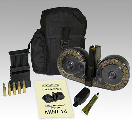 Beta 100 Round C-MAG System Mini-14 - Clear with Black Pouch ...