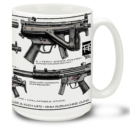 **Weapons of the World Coffee Mug with MP5 Pictures ...