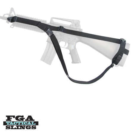 **Oversized Tactical Sling for Fixed Stock Gun - Black - Slings Only ...