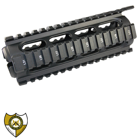 **AR-15 7 inch Two-Piece Drop-in Quad Rail - Guntec USA ...