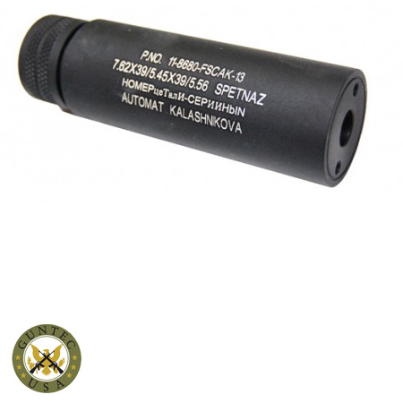 **AK-47 Short Fake Suppressor 4 Inch 14x1 mm Threads Inert - Guntec USA ...