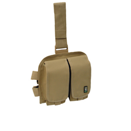 UTG Double Drop-Leg Mag Pouch - Tan - Leapers available at Galati ...