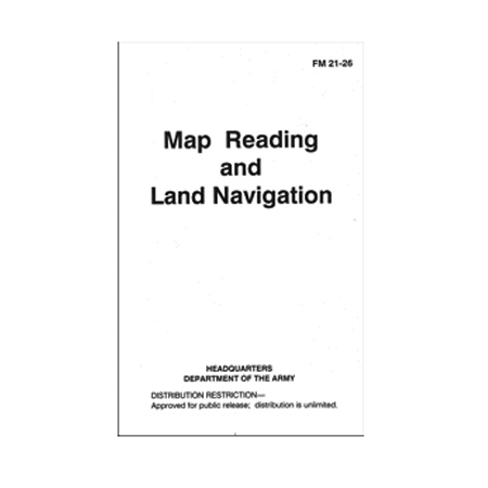 Map Reading and Land Navigation Military Manual Book - Militaria Press ...