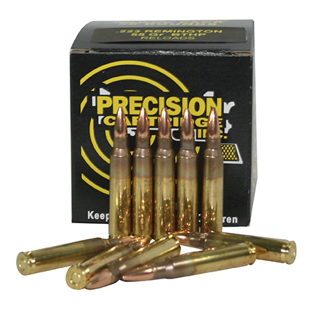 **.223 5.56 55 Grain JHP Ammunition 50 Rounds - Precision Cartridge ...