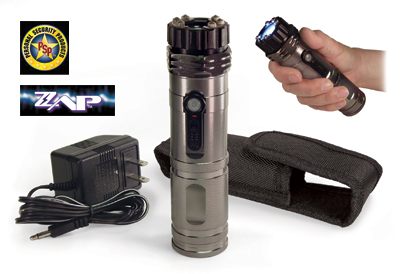 **ZAP Stun Gun Flashlight - 1000000 Volt - Personal Security Products ...
