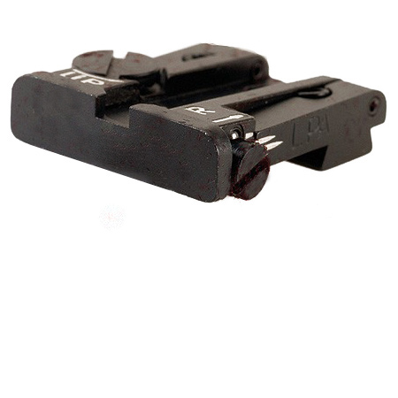 Rear Adjustable Sight for Glock 17-23 25-32 34 35 - Black Serrated ...