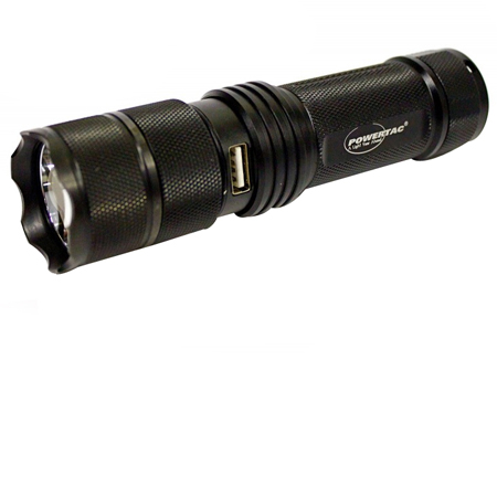 **Hero Flashlight and Phone Charger - Rechargeable 960 Lumen - PowerTac ...