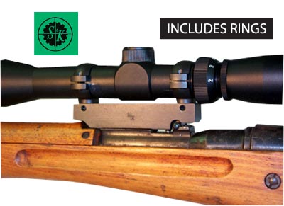 Japanese Arisaka 7.7 Mauser Scout Scope Mount - Includes Rings - S&K ...