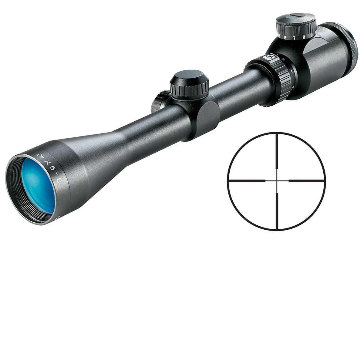 **World Class Riflescope 3-9x40 Matte Black 30/30 Duplex Reticle ...