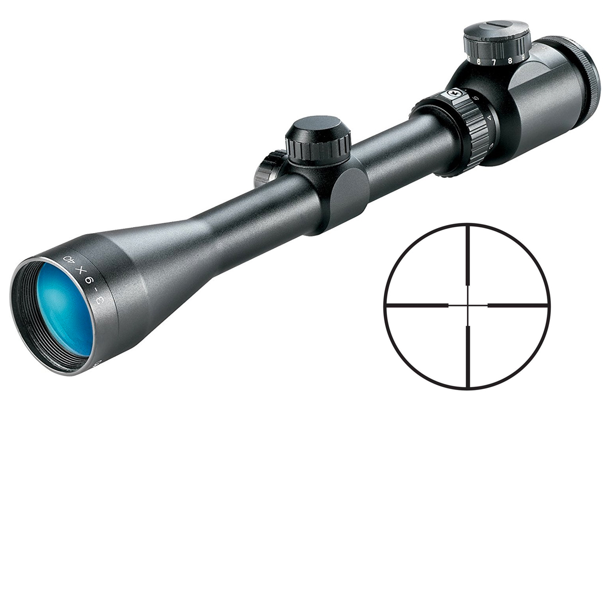 **World Class Riflescope 3-9x40 Matte Black Illuminated Reticle - Tasco ...