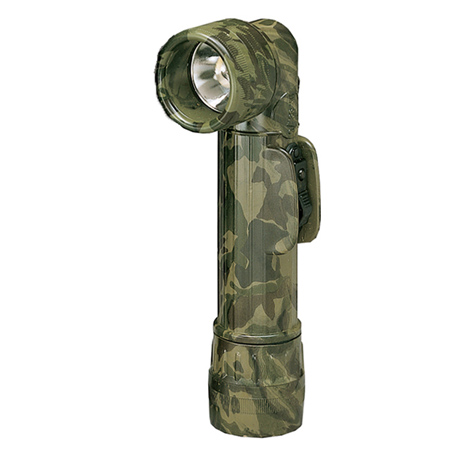 **Angled Head Army Flashlight with Belt Clip - Camo -US Military Style ...
